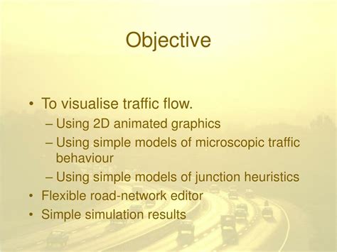 Ppt Visual Traffic Simulation Powerpoint Presentation Free Download Id443577