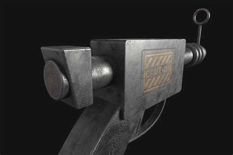 3d Model Sci Fi Ray Gun Vr Ar Low Poly Cgtrader
