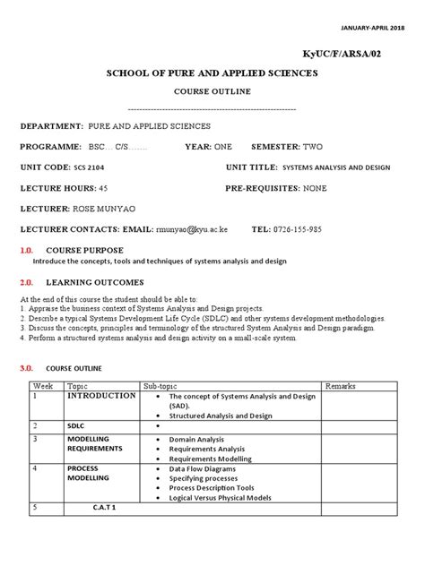 Scs 2104 Course Outline Pdf System Graphical User Interfaces