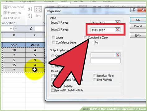 how to run a multiple regression in excel 8 steps with pictures