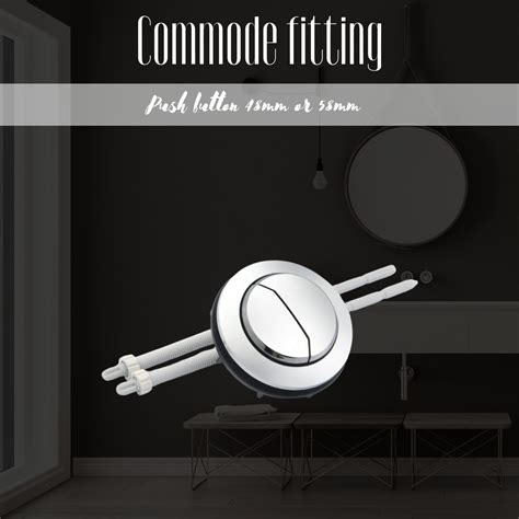 Push Button For Commode Fitting Double Push China Fitting 48mm 58mm Cistern Push Button