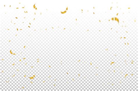 골든 작은 색종이와 스트리머 리본이 투명한 배경에 떨어집니다 벡터 개체 그룹에 대한 스톡 벡터 아트 및 기타 이미지 개체 그룹 공휴일 금색 Istock
