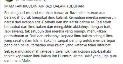 Imam Fakhruddin Ar Razi Dalam Tuduhan Kajian Medina