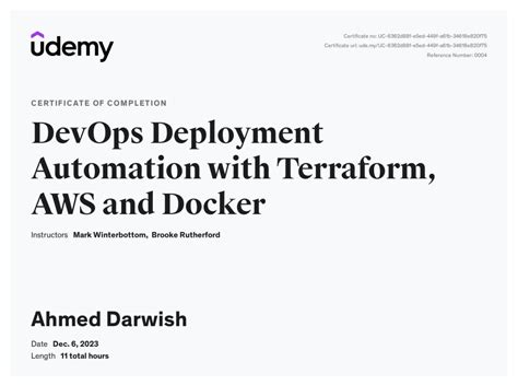 Ahmed Darwish On Linkedin Udemy Course Completion Certificate