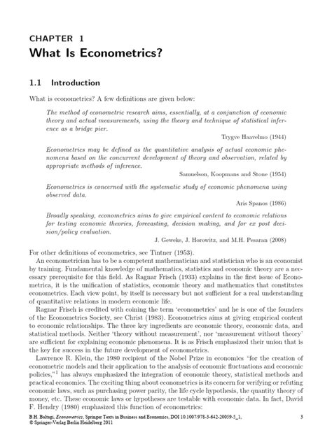 What Is Econometrics Download Free Pdf Econometrics Economics