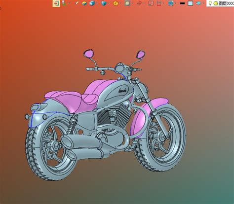 戴维森xl1200x大排量x48街跑摩托step模型图纸下载 懒石网