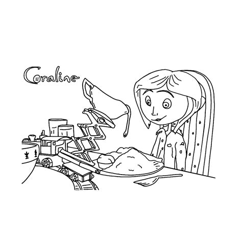 Coraline Coloring Pages And Books 100 Free And Printable