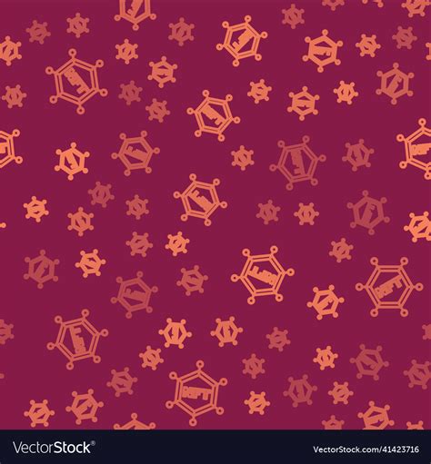 Brown Line Nft Blockchain Technology Icon Isolated