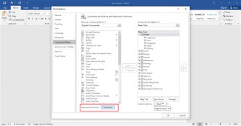 How To Use And Customize Microsoft Word 2016 Keyboard Shortcuts