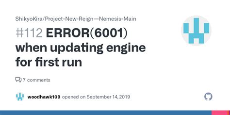 Error6001 When Updating Engine For First Run · Issue 112