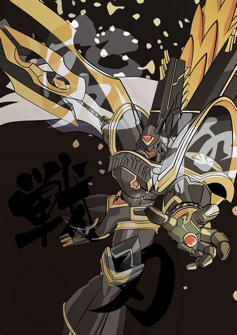 Alphamon Alphamon Ouryuken Digimon Absurdres Highres Armor Claws Digimon Creature Full