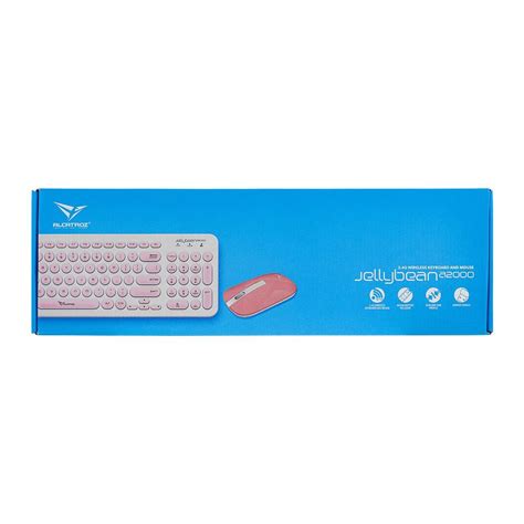 Order Alcatroz Jelly Bean A GHz Wireless Keyboard And Mouse White Peach Online At Best