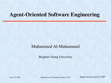 Ppt Agent Oriented Software Engineering Powerpoint Presentation Free