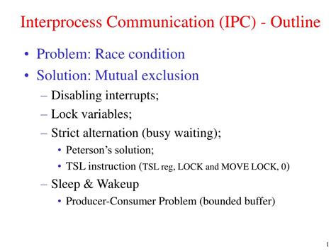 PPT Interprocess Communication IPC Outline PowerPoint Presentation ID 4963896