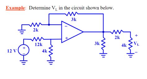 Solved Example Determine VL In The Circuit Shown Below