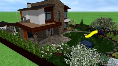 Ландшафтный дизайн участка 12 соток Youtube