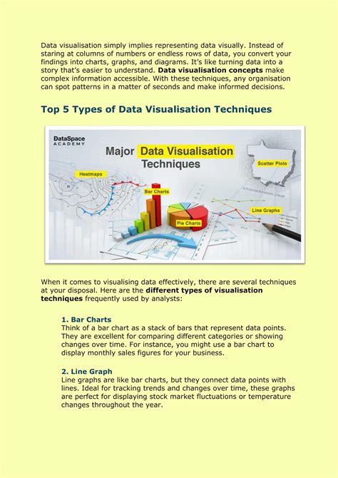 Data Visualisation Top 5 Techniques And Tools Pdf