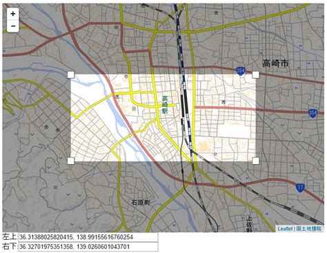 Leafletで任意のエリアを選択するuiプラグイン Gunma Gis Geek