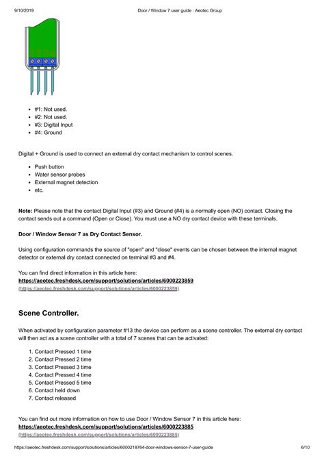 Aeotec Door And Window Sensor 7 User Guide Pdf
