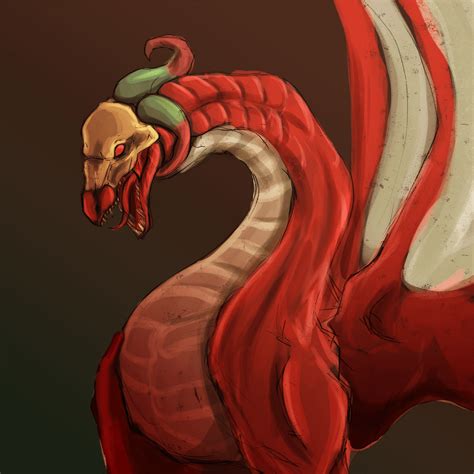 A Colored Sketch I Made Of Creepy Dragon Rdragons