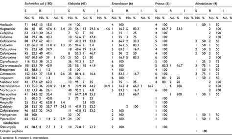 Antimicrobial Sensitivity In Gram Negative Bacterial Isolates Download Scientific Diagram