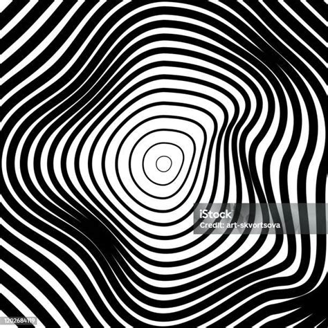 흑백 배경입니다 착시 설계를 위한 추상 기하학적 벡터 일러스트레이션 0명에 대한 스톡 벡터 아트 및 기타 이미지 0명 개념 검안 Istock
