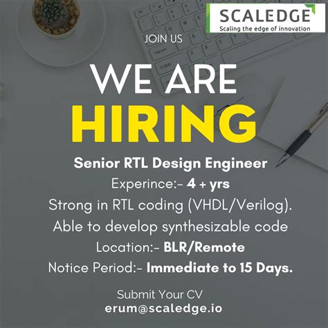 Erum Firdoush On Linkedin Seniorrtldesignengineer Experience4 Location Rtldesign Vlsijobs
