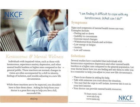 Keratoconus Kc Nkcf Mentalhealth Optometry Ophthalmology