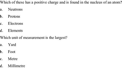 example prior knowledge questions download table