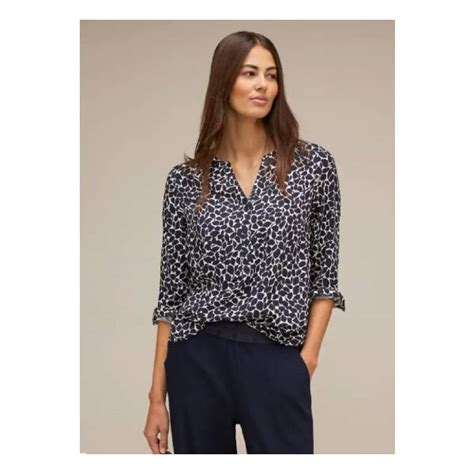 Street One Bamika Print Mørkeblå The And Ide