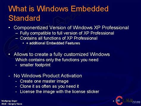 Solution Embedded Products Microsoft Embedded Channel Windows XP