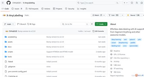 Cvhubai标注神器 X Anylabeling V230 发布！支持yolov8旋转目标检测、edgesam、rtmo等热门模型！labeling软件 Csdn博客