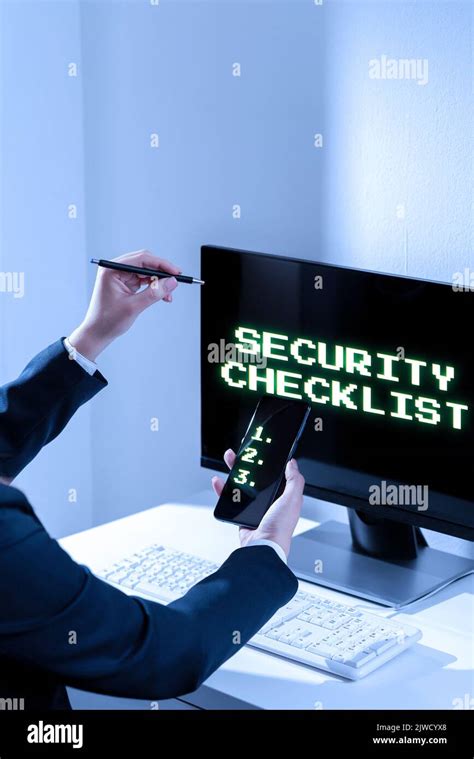Text Caption Presenting Security Checklistprotection Of Data And System Guide On Internet Theft