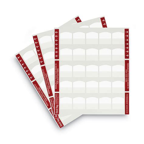 Laser Printable Index Tabs 1 5 Cut White 1 13 Wide 100 Pack Western Stationers