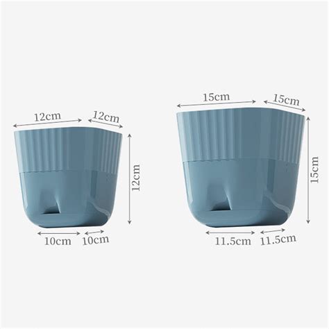 Dream Lifestyle Flower Pots 6 Inch Planters With Multiple Drainage Holes And Trays Pots For