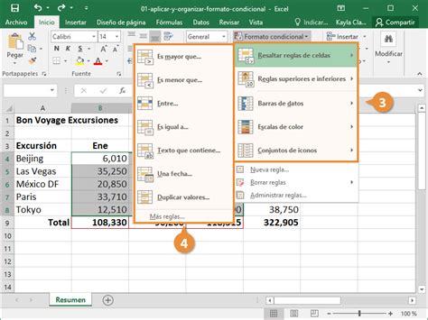 Aplicar Formato Condicional Customguide