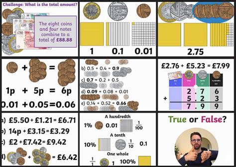 How To Teach Year Addition Decimal Numbers Using Money
