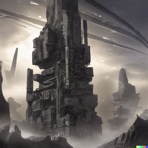 The Monolith Ai Generated Digital Art Rfictionalbuildings