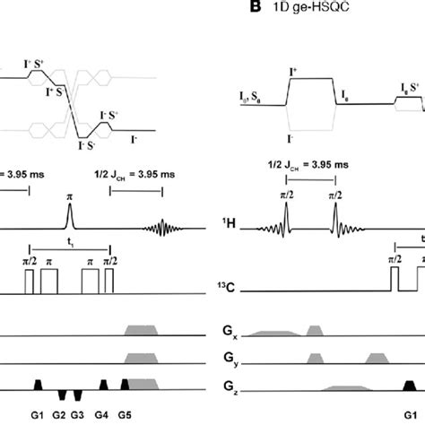 Pulse Sequences Used In This Study A The D Ge HMQC Heteronuclear Download Scientific