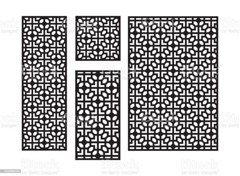 Pola Cnc Art Deco Panel Dekoratif Layar Dinding Panel Vektor Cnc Untuk Pemotongan Laser Template