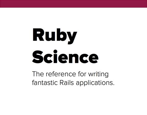 Ruby Science Science Ruby On Rails Development
