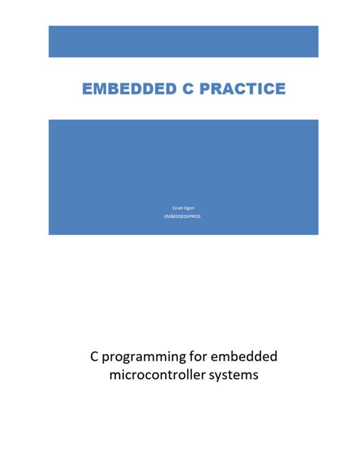 Embedded C Pdf