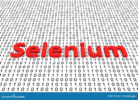 Selenium Stock Illustration Illustration Of Applications 87710141