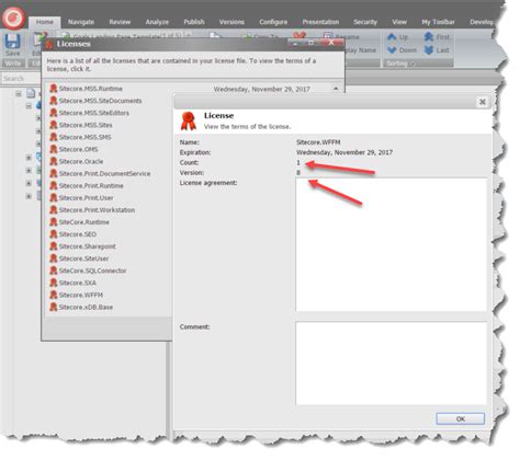 Sitecore Client Understanding License Information In The Installed