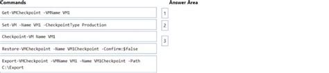 which three powershell commands should you run in sequence on clientl exam4training