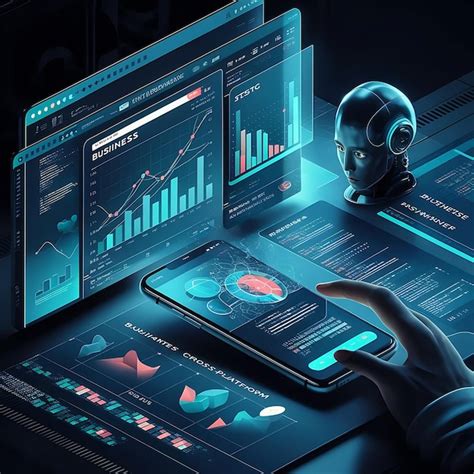 hightech data analysis with ai and interactive charts premium ai