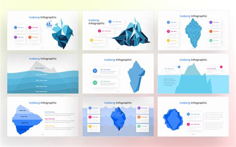 Iceberg PowerPoint Infographic Template TemplateMonster