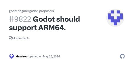 Godot Should Support Arm64 · Issue 9822 · Godotenginegodot Proposals