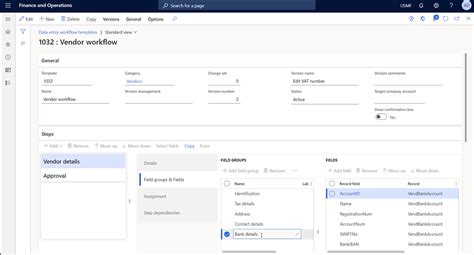 Filling In A Vendor Master Data Record In Ms Dynamics 365