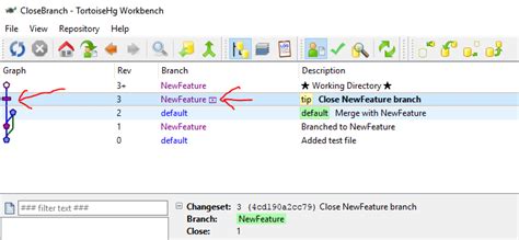 Mercurial Via Tortoisehg Merge A Named Branch Then Close It Stack